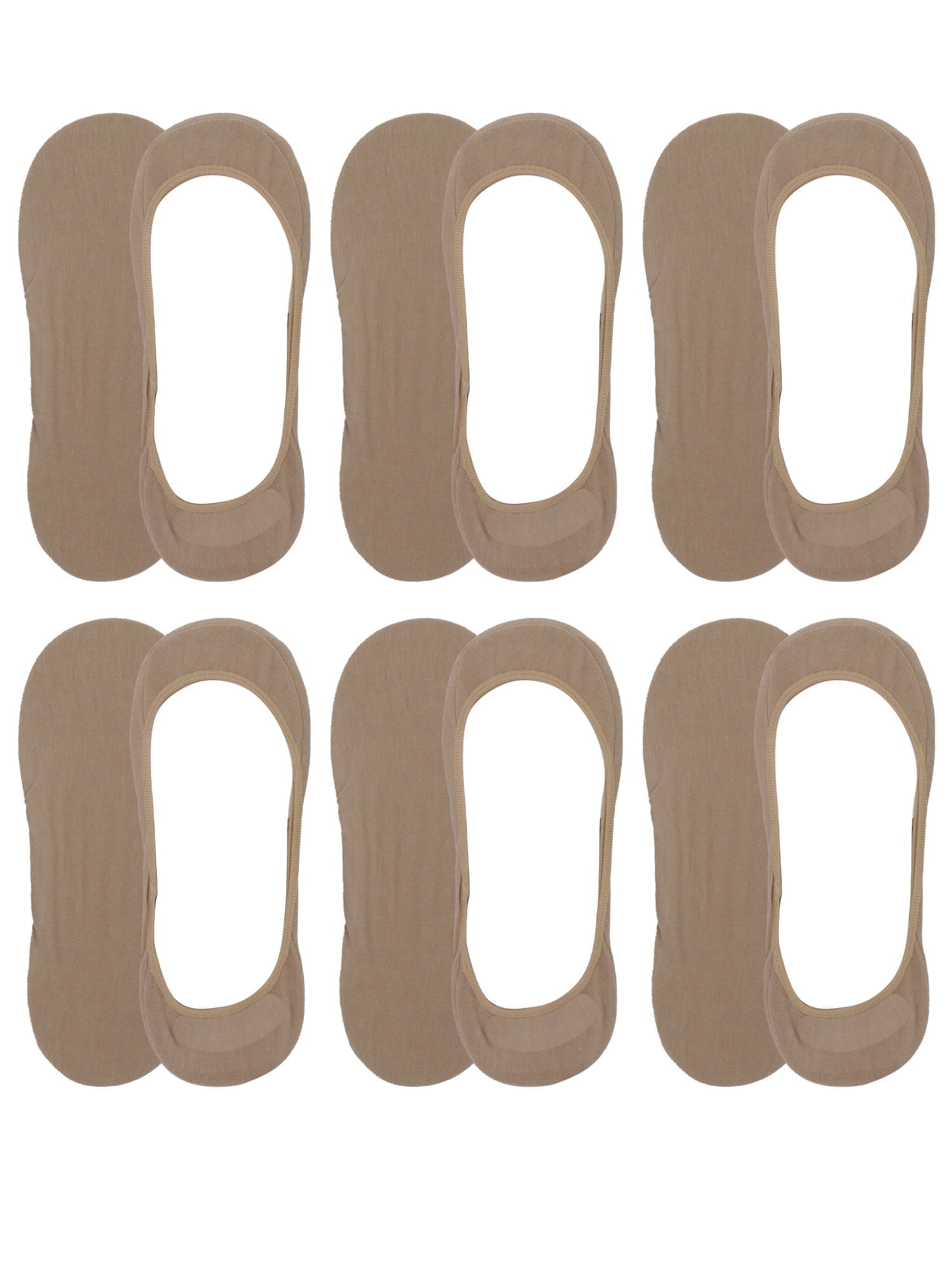 On The Go Women's Low Cut Invisible Liner, 6 Pair - Walmart Business ...