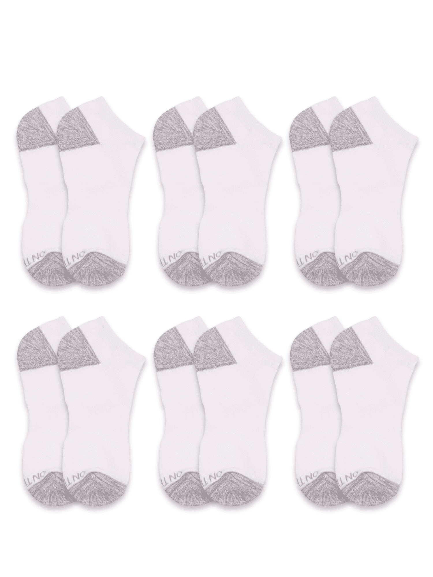 On the Go Women's Cushion Low Cut Socks (6 Pair Pack, Plain Jane ...