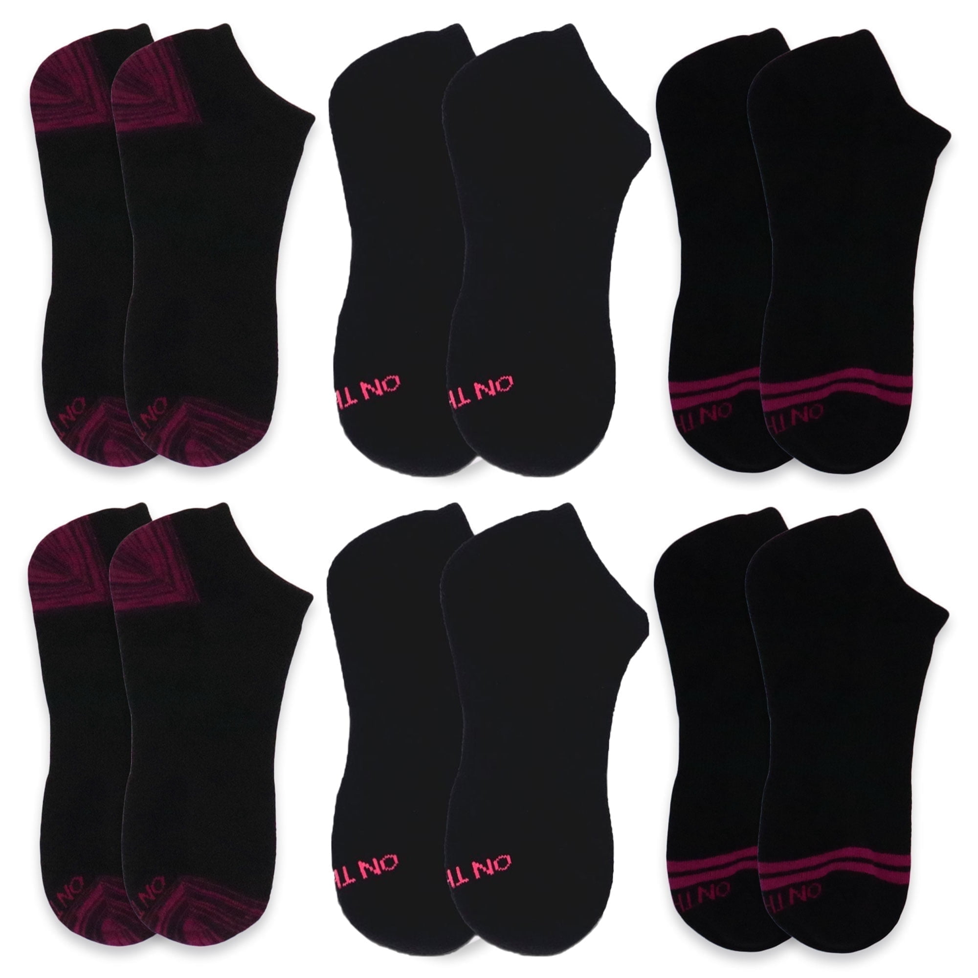 On The Go Women's Performance Low-Cut Cushion Socks, Breathable, Arch ...
