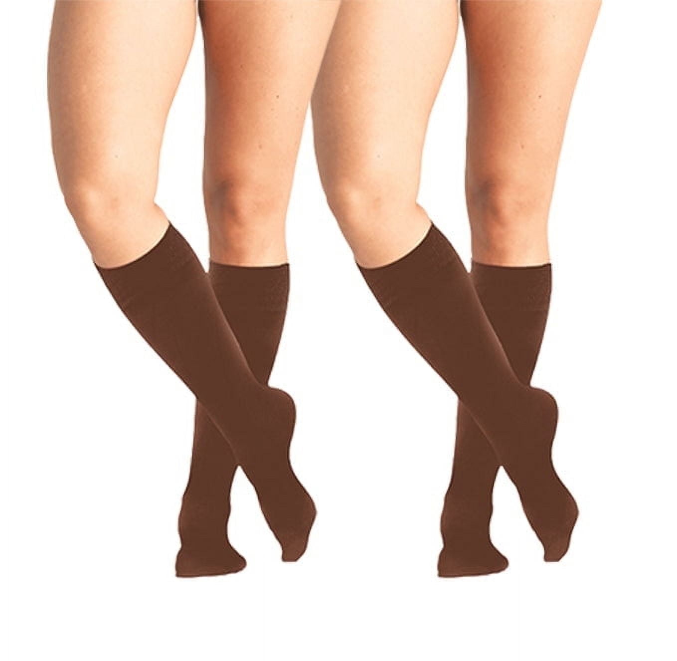 On the Go Women's Trouser Socks (2 Pair Pack, Coffee) - Walmart.com