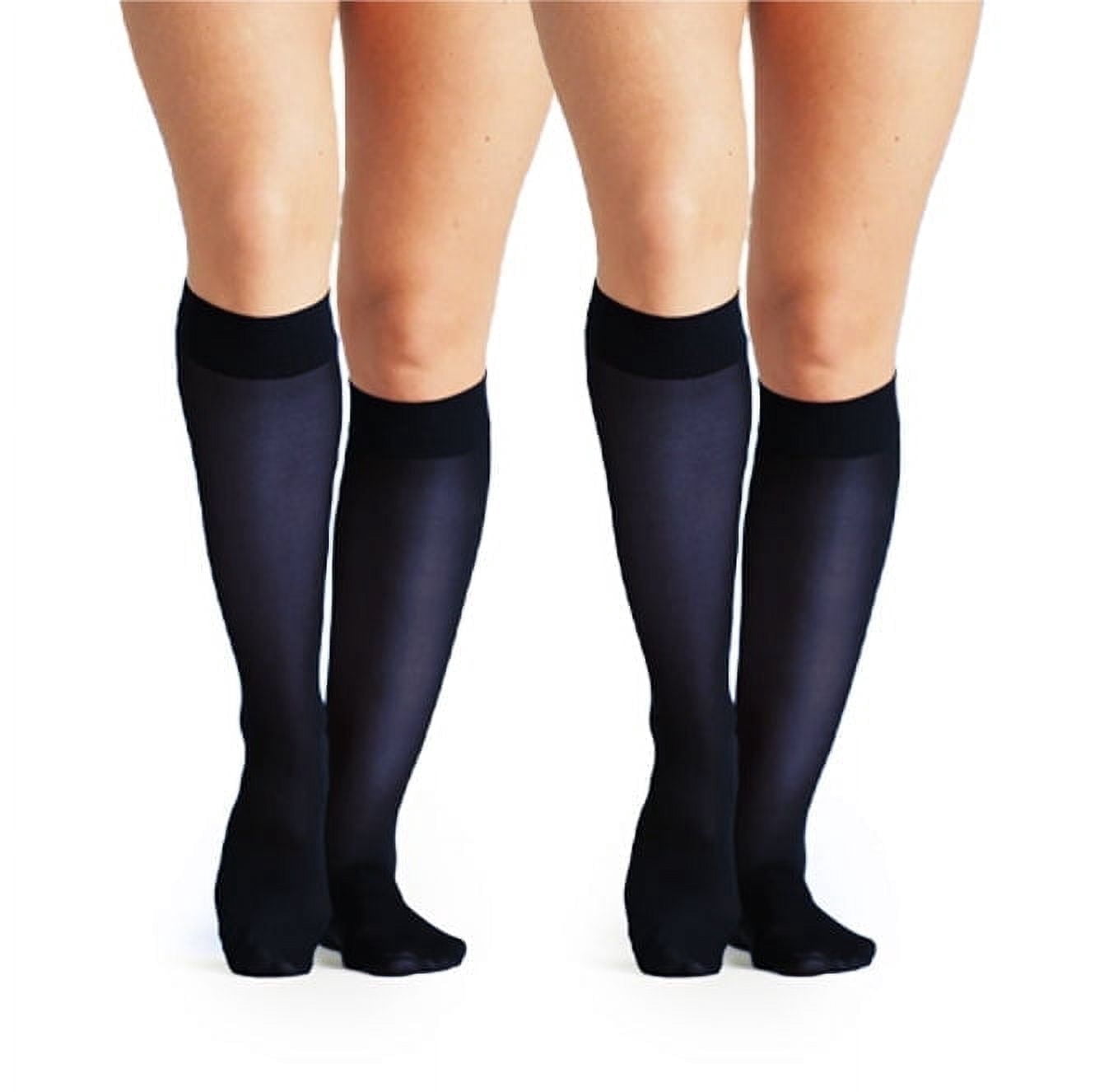On the Go Women's Trouser Socks (2 Pair Pack, Navy) - Walmart.com