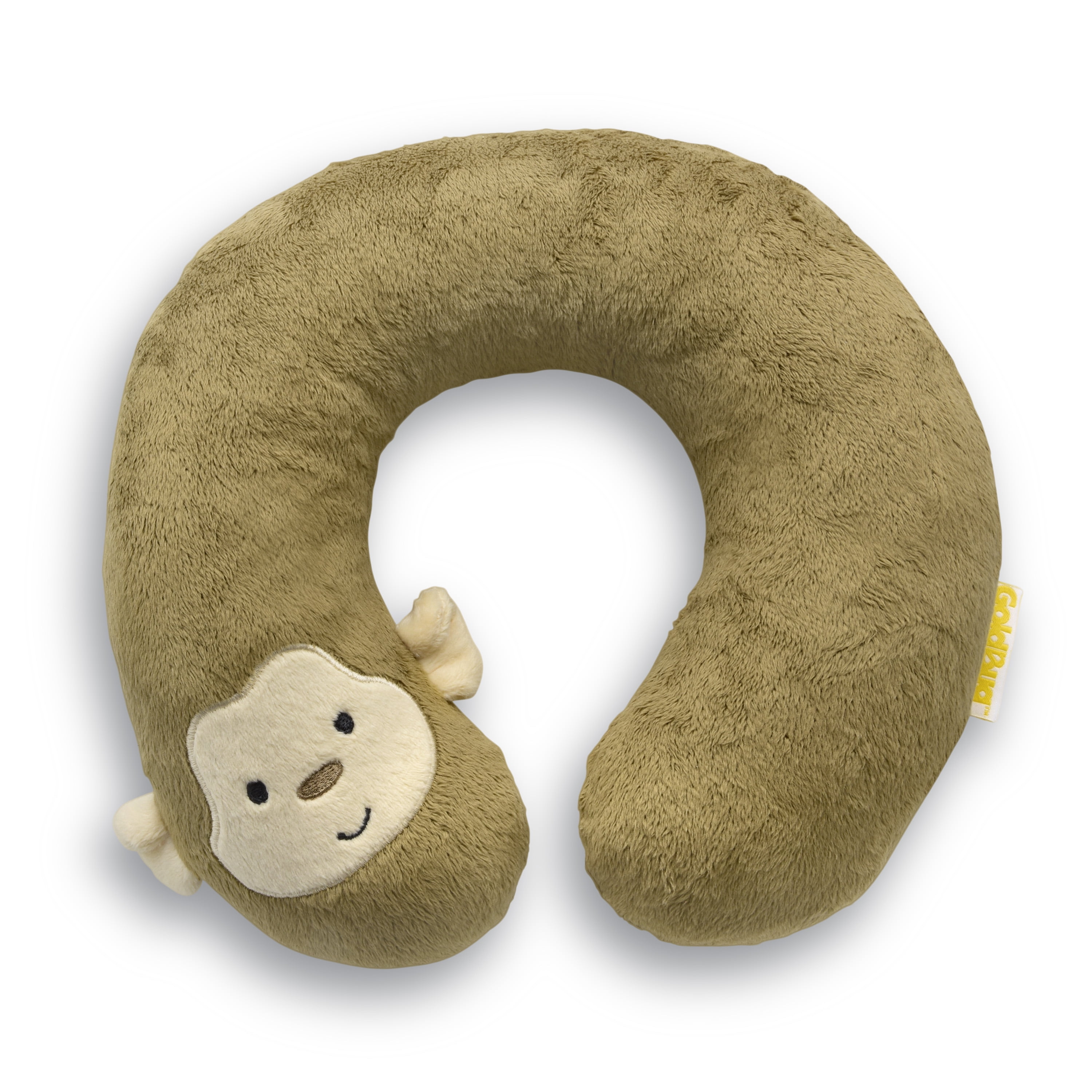 Goldbug Travel Pillow, Head and Neck Support for Toddlers, Monkey ...