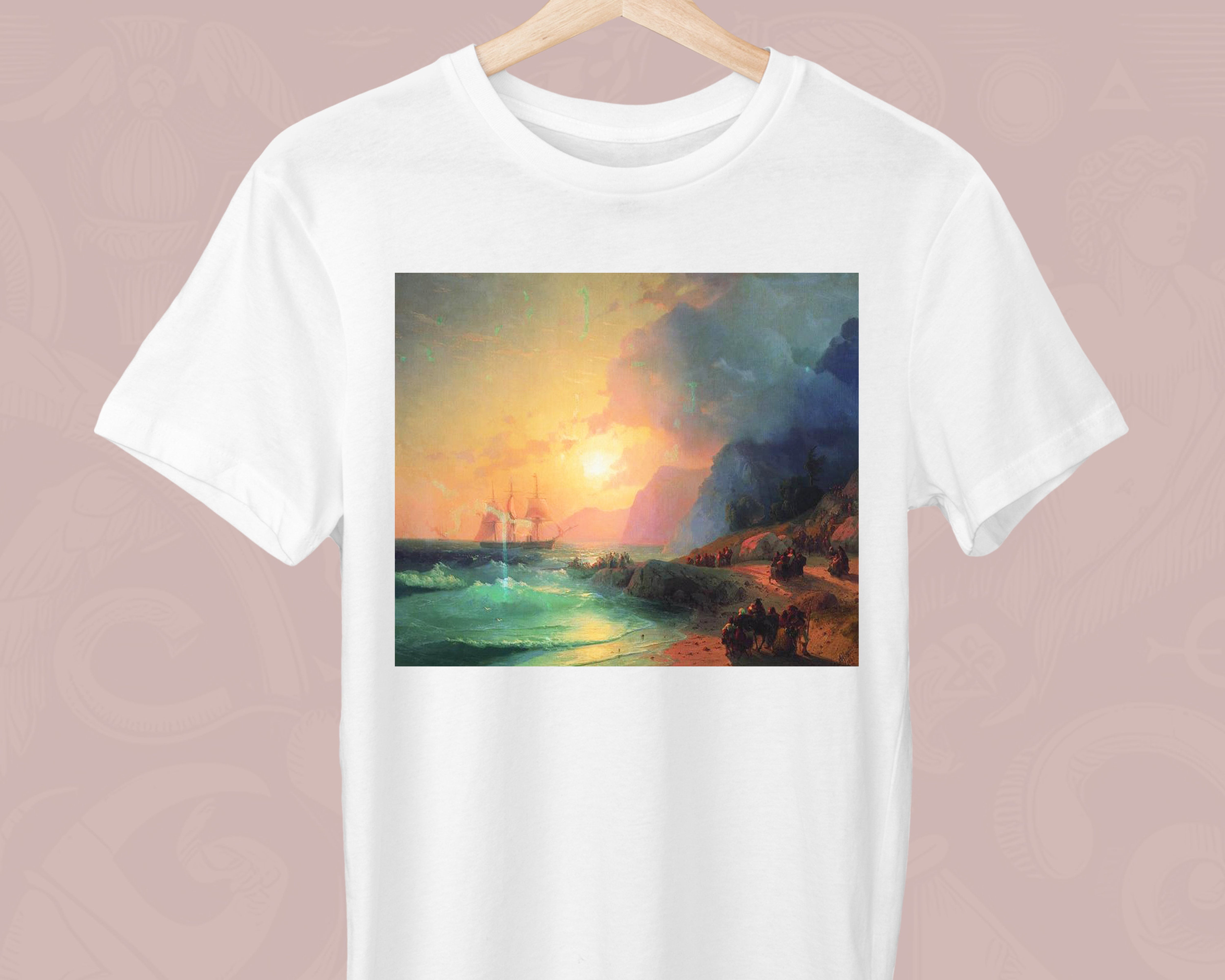 On the Island of Crete, Ivan Aivazovsky, Crete, Unisex T-Shirt, Greek T ...