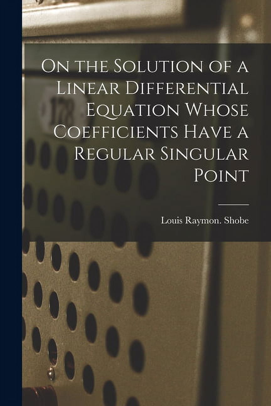 On the Solution of a Linear Differential Equation Whose Coefficients ...