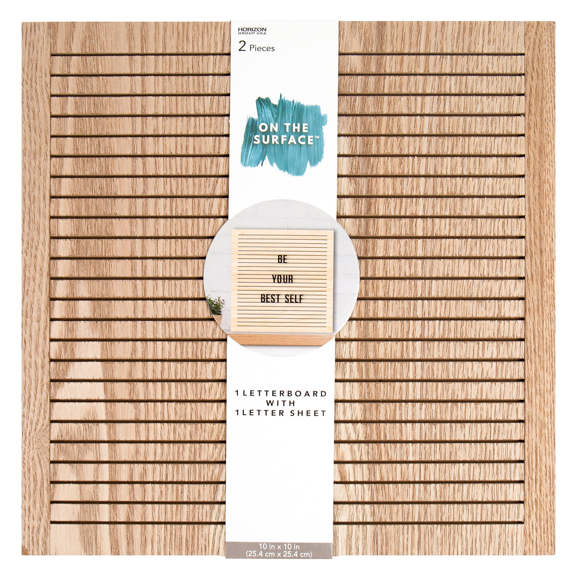 On the Surface Letter Board with Peg Letters, Wooden Letter Board ...