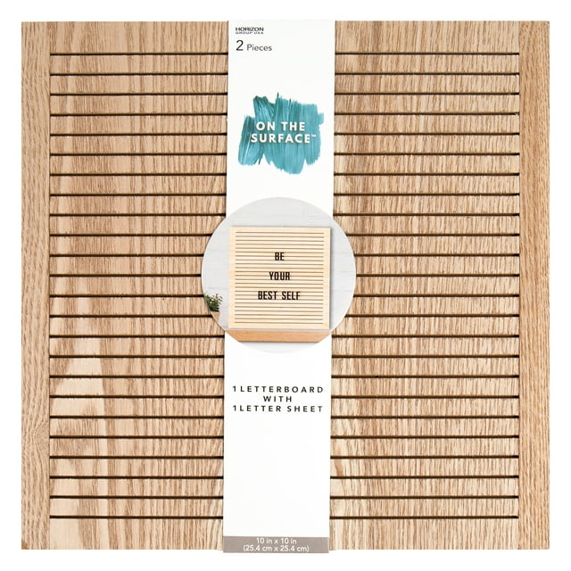 On the Surface Letter Board with Peg Letters, Wooden Letter Board ...