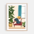 On the pages of a book - Illustration Reading Monstera Botanical Calm ...