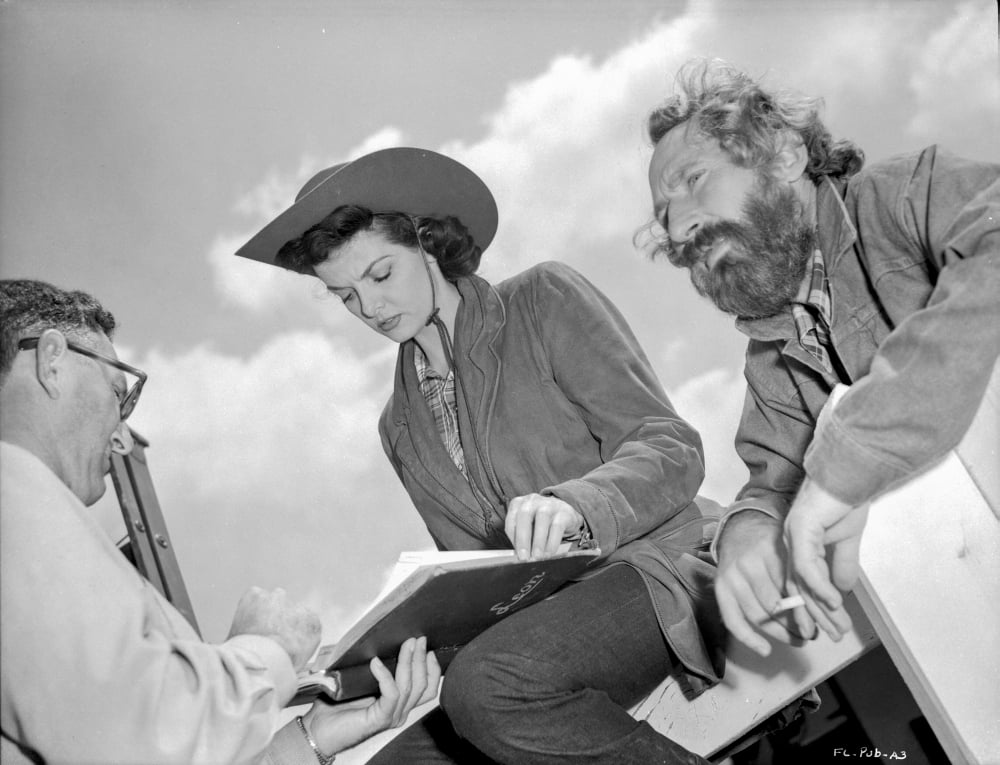 On the set of The French Line Photo Print (8 x 10) - Walmart.com