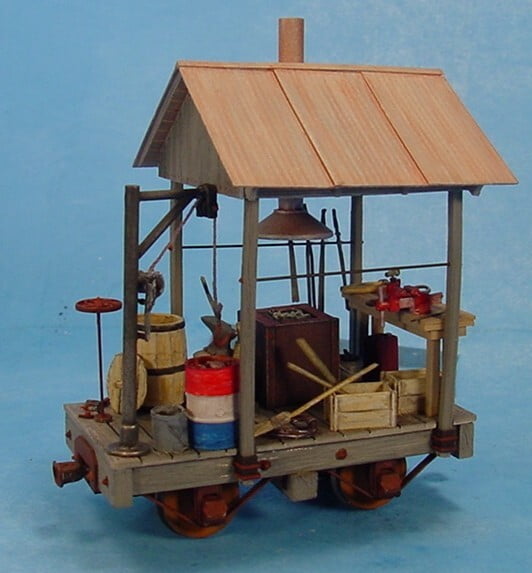 On3/On30 LOGGING/MINING 4 WHEEL BLACKSMITH CAR KIT WISEMAN MODEL ...