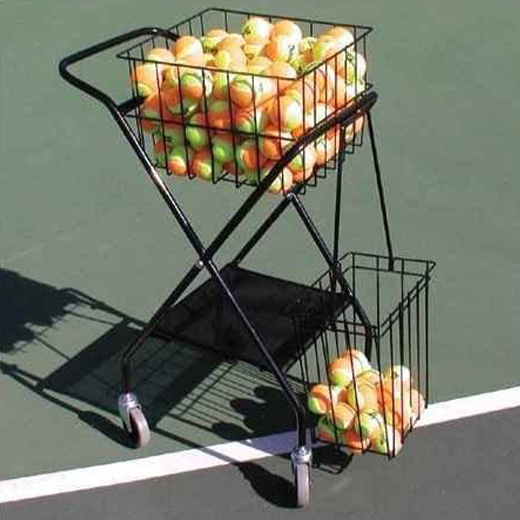 OnCourt OffCourt Mini Portable Traveling Coach's Cart w/ 150 Ball ...