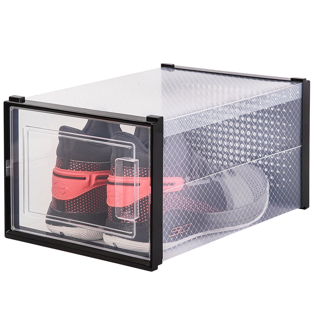 OnDisplay Clik Stackable Interlocking Shoe Box System (Medium Clear ...