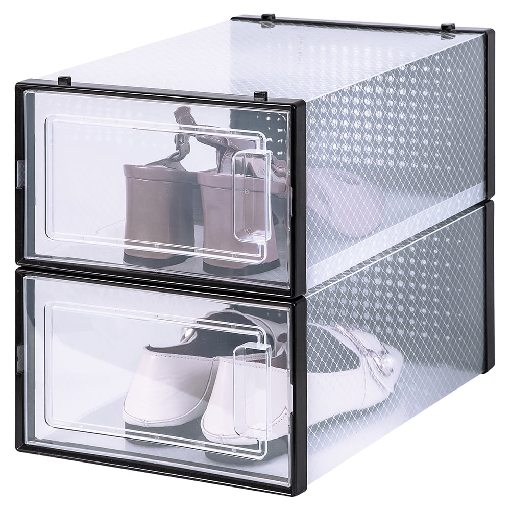OnDisplay Clik Stackable Interlocking Shoe Box System (Standard Clear ...