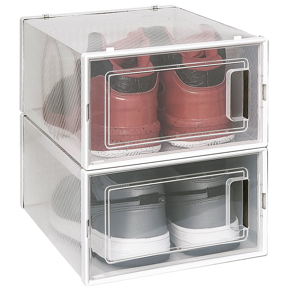 OnDisplay Clik Stackable Interlocking Shoe Box System (Standard Clear ...