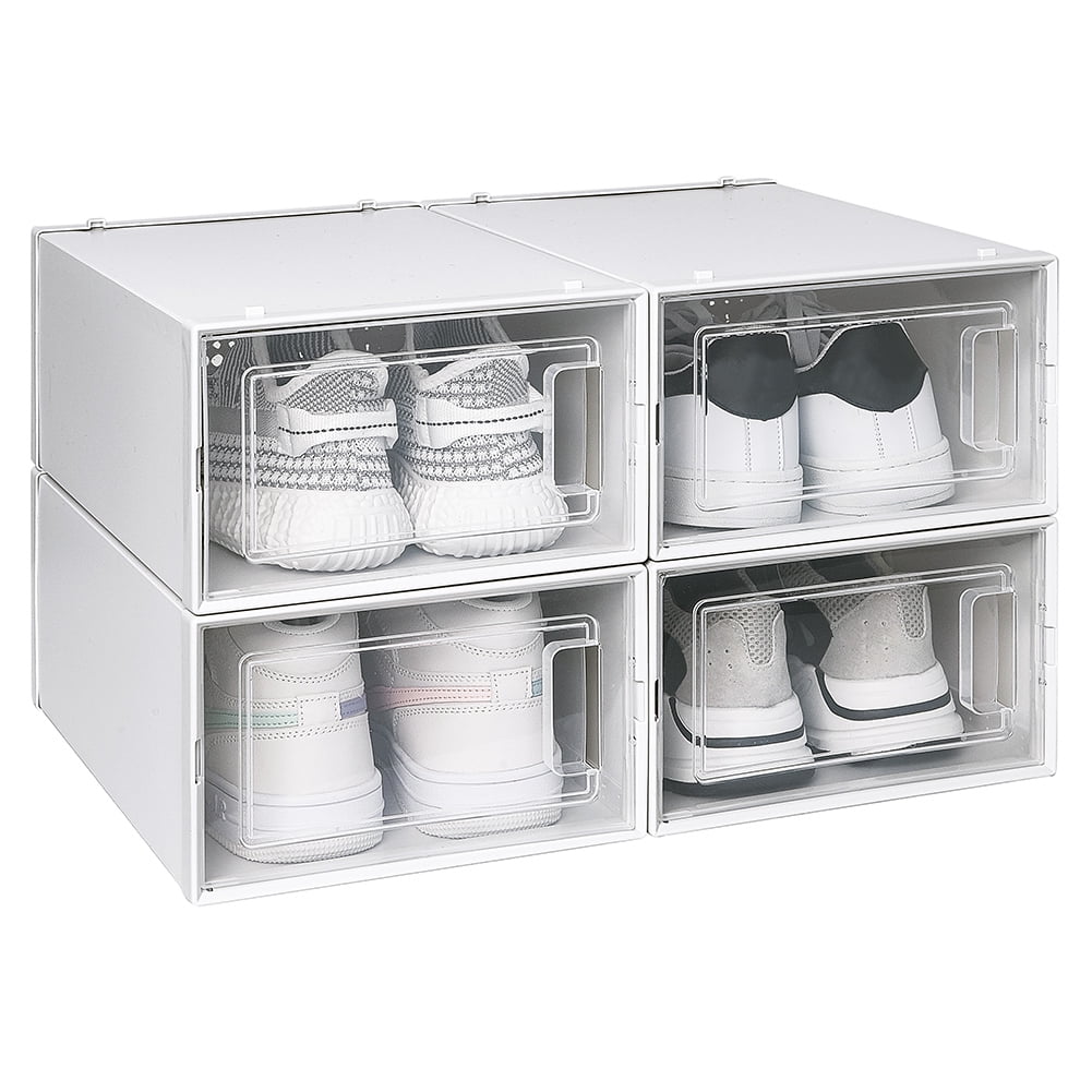 OnDisplay Clik Stackable Interlocking Shoe Box System (Standard White ...