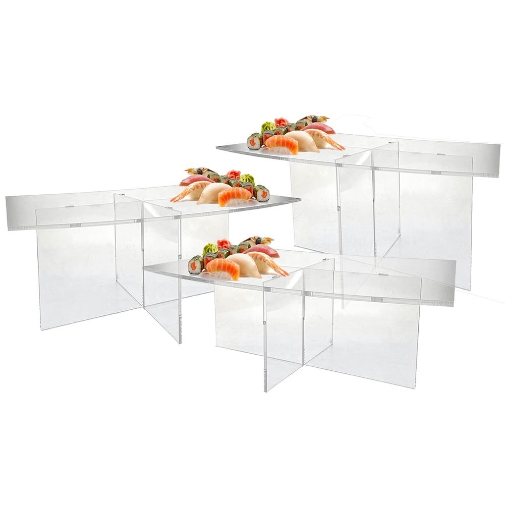 OnDisplay Cross Tier Acrylic Display Rack/Stand - Clear Food Display ...