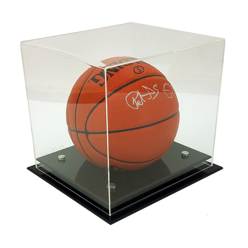 OnDisplay Deluxe Acrylic UV-Protected Basketball/Soccer Ball Display ...