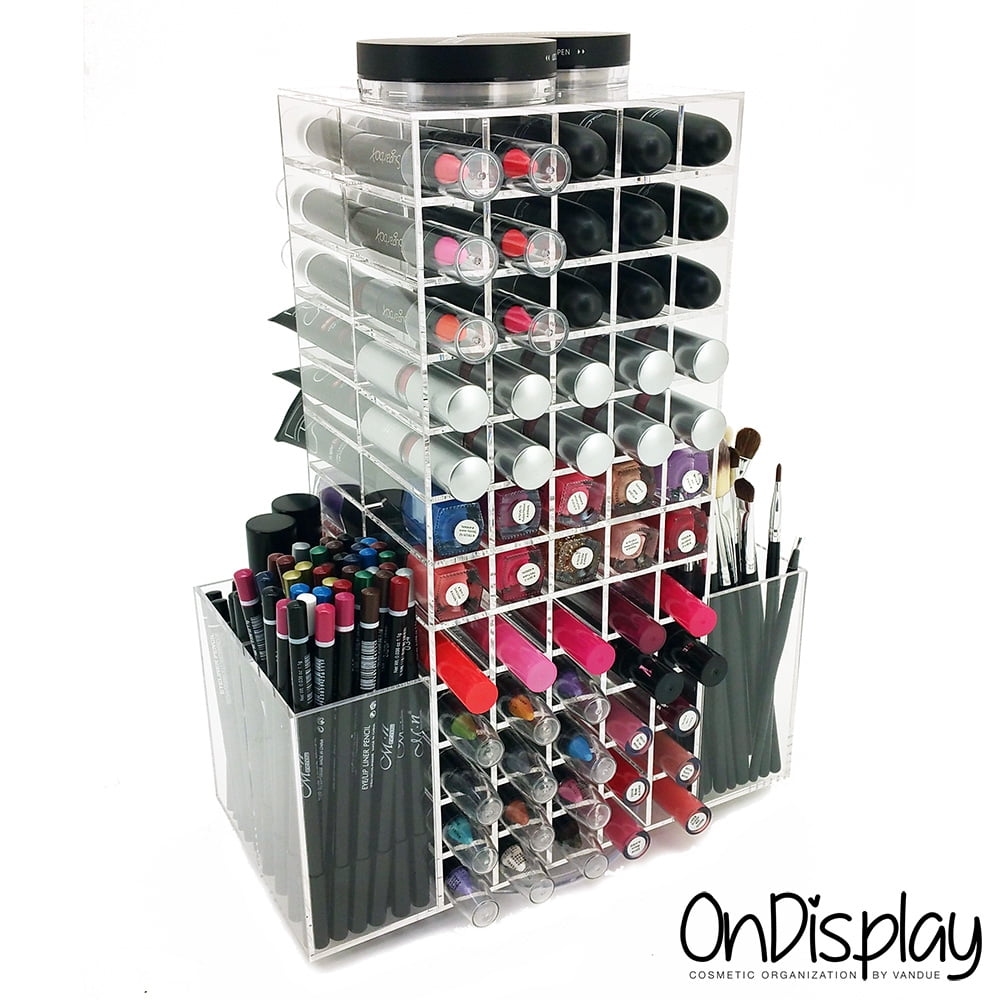 OnDisplay LIP120 Rotating Acrylic Cosmetic/Makeup Organizer - Walmart.com