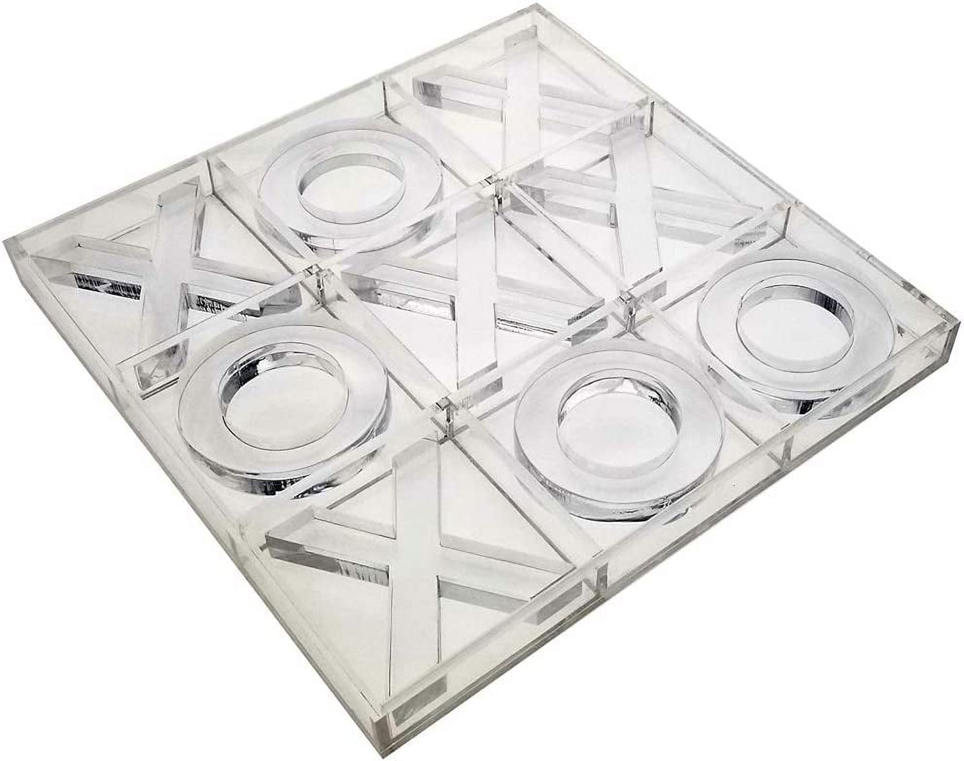 OnDisplay Luxe Acrylic Tic Tac Toe Set, Clear - Walmart.com