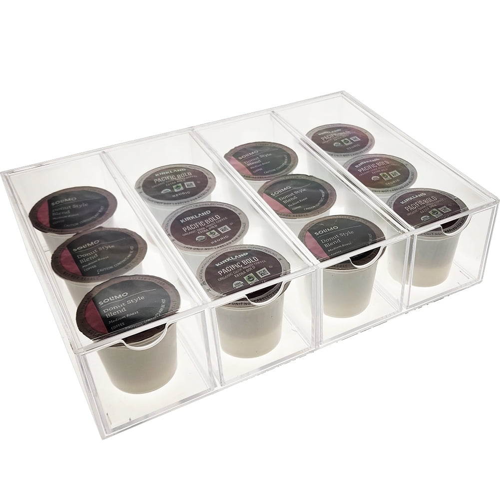 OnDisplay Stackable 4 Drawer Vertical/Horizontal Molded Acrylic K-Cup ...