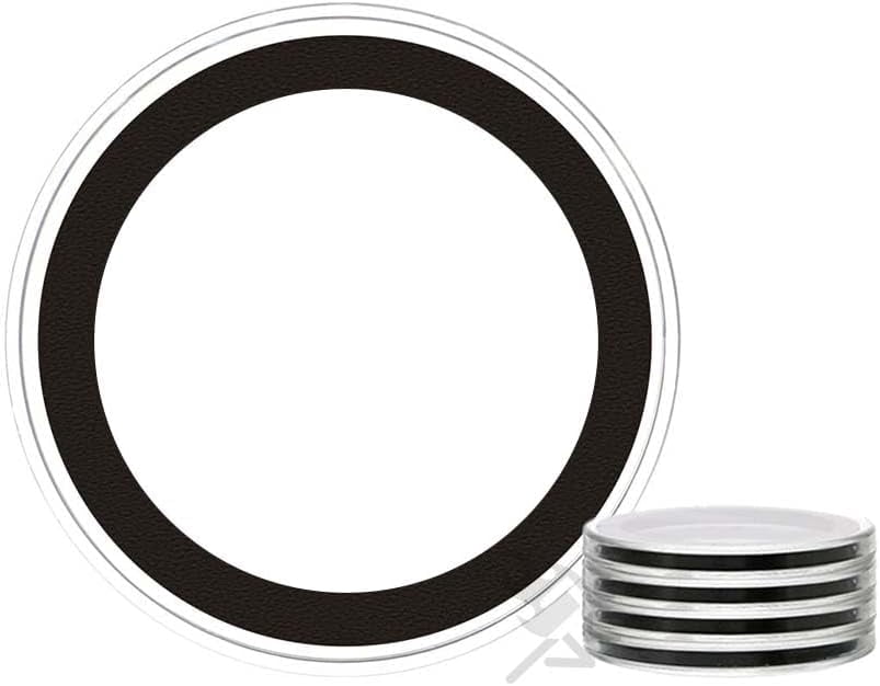 OnFireGuy 5-Pack 38mm Black Ring Coin Holders for Silver Dollars ...