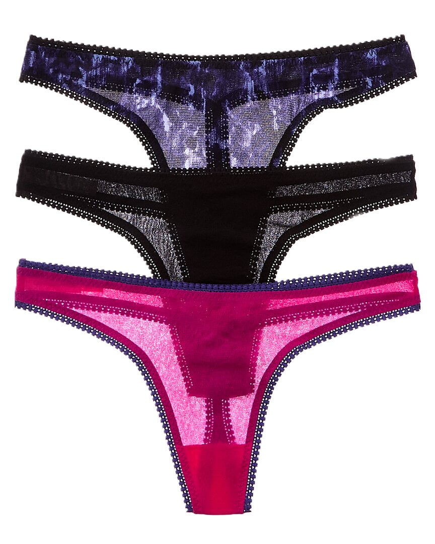 OnGossamer womens 3pk Mesh Hip G Thong, M/L, Black - Walmart.com