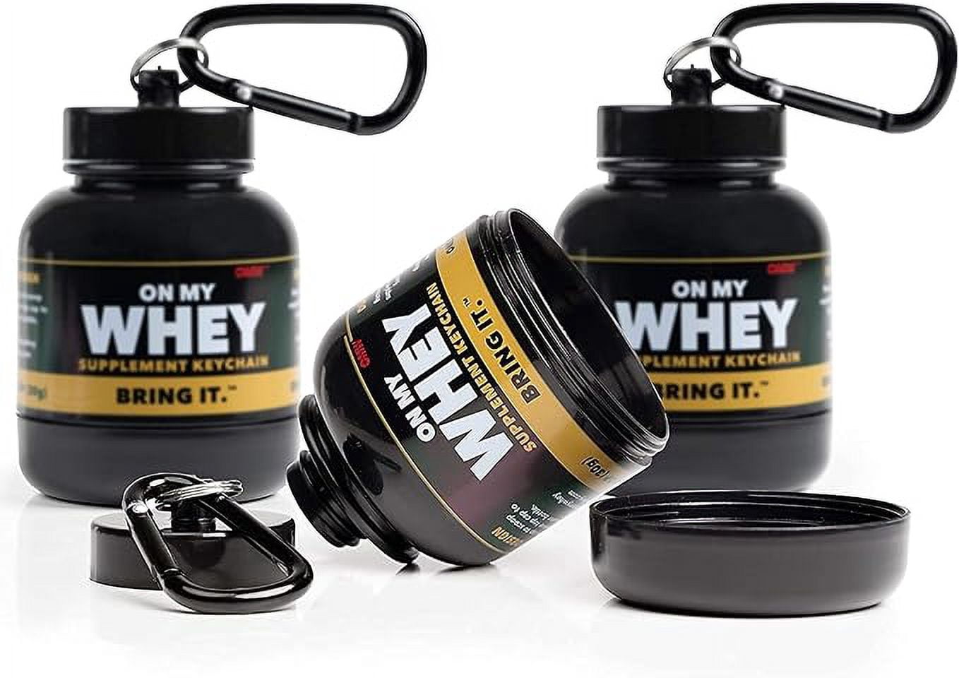 OnMyWhey - Protein Powder and Supplement Funnel Keychain, Portable to ...