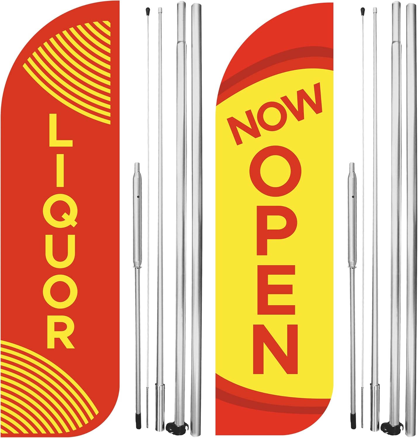 OnPoint Wares Liquor Store Now Open King Flag Sign With Complete Hybrid ...