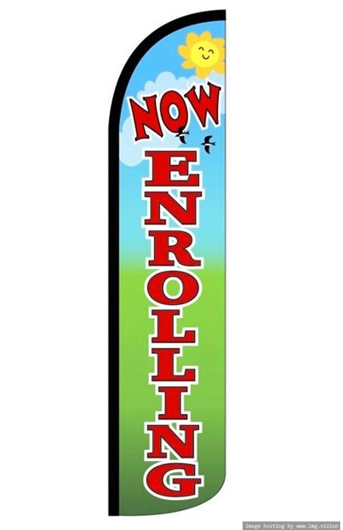 OnPoint Wares| Now Enrolling Child Care King Windless Flag- Pack of 2 ...