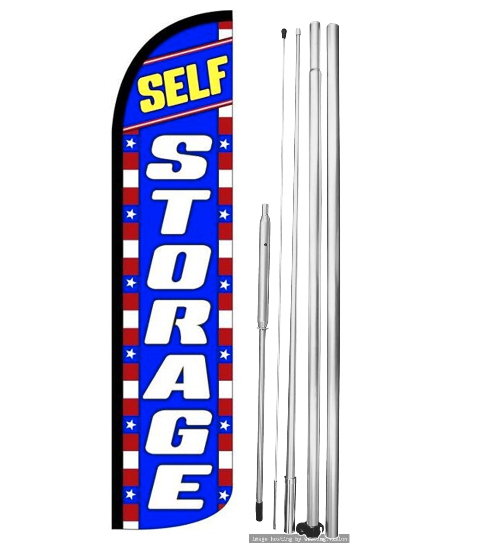 OnPoint Wares | SELF STORAGE Windless Flag |Advertisement /Business ...
