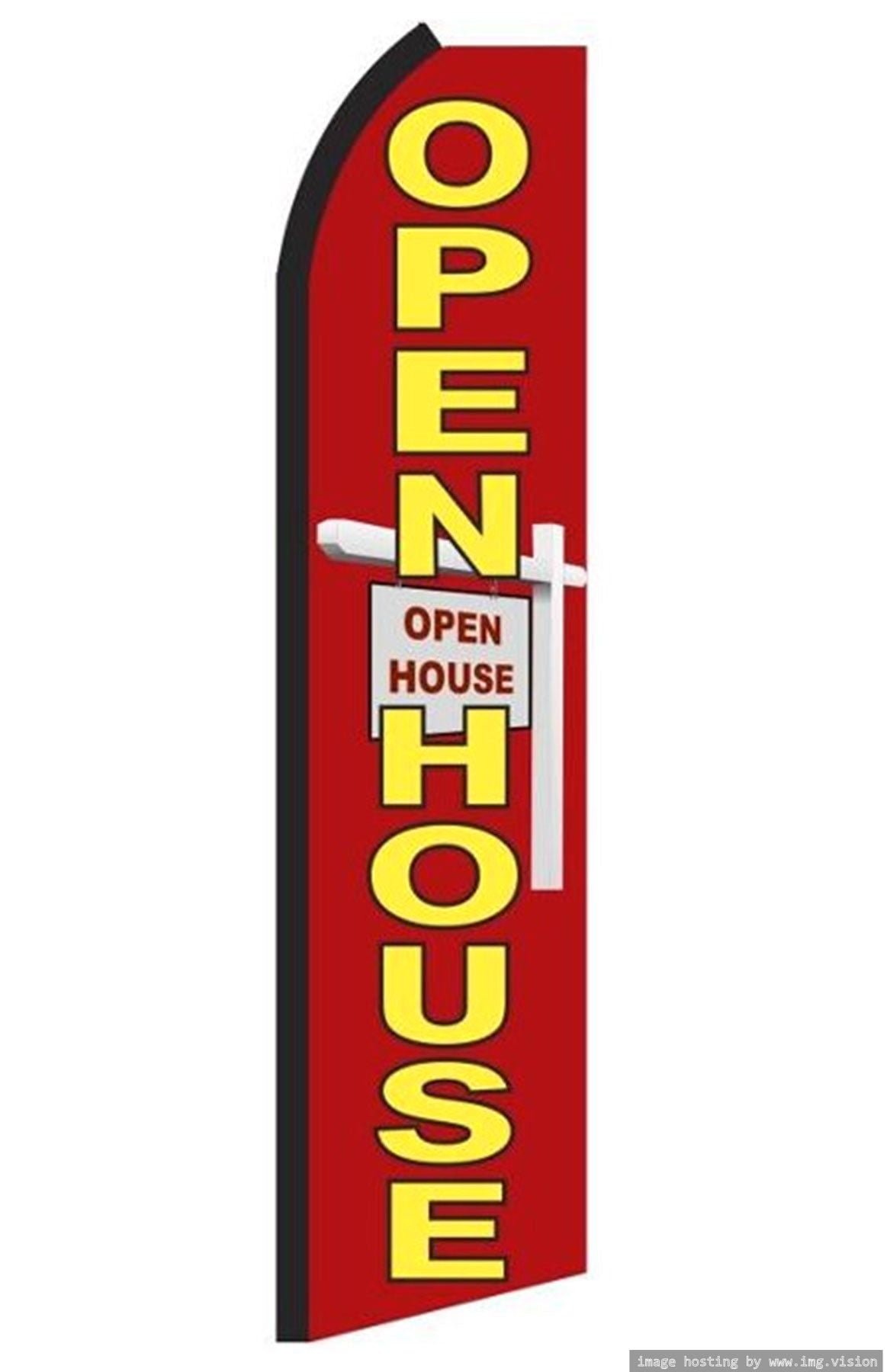 OnPoint Wares Super Open House Advertising Flag | 11.5ft x 3.5ft ...