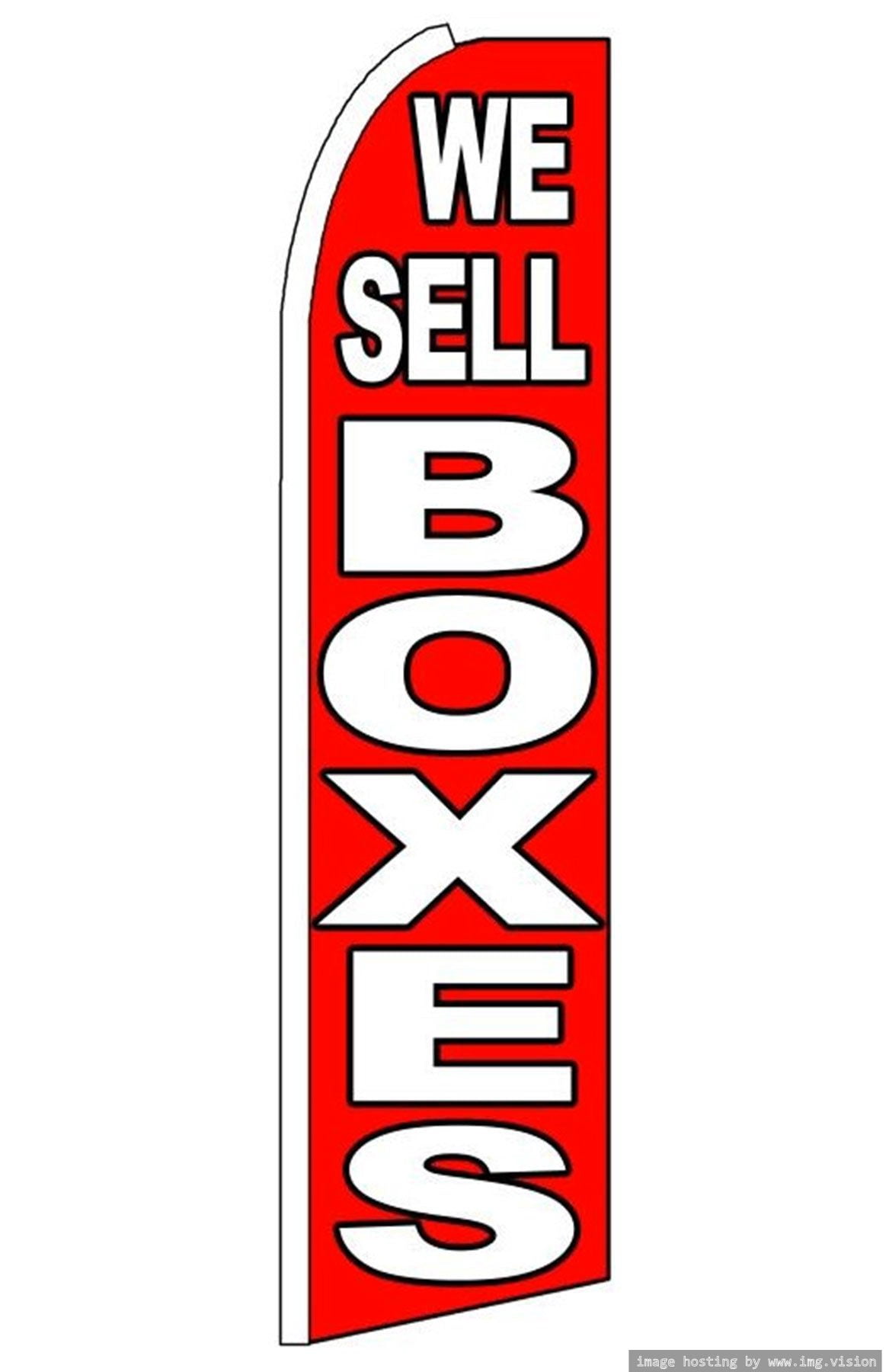 OnPoint Wares Super We Sell Boxex Advertising Flag | 11.5ft x 3.5ft ...