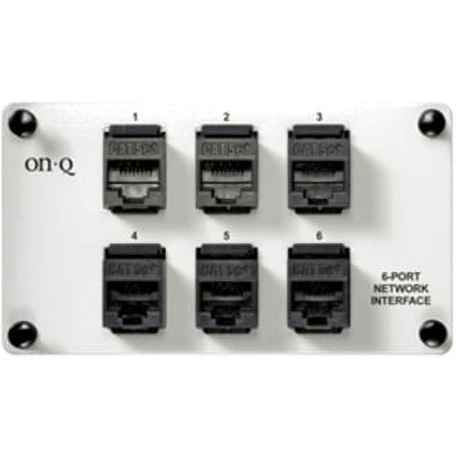 OnQ Network Interface Module - Punch-down block - gray - 6 ports ...