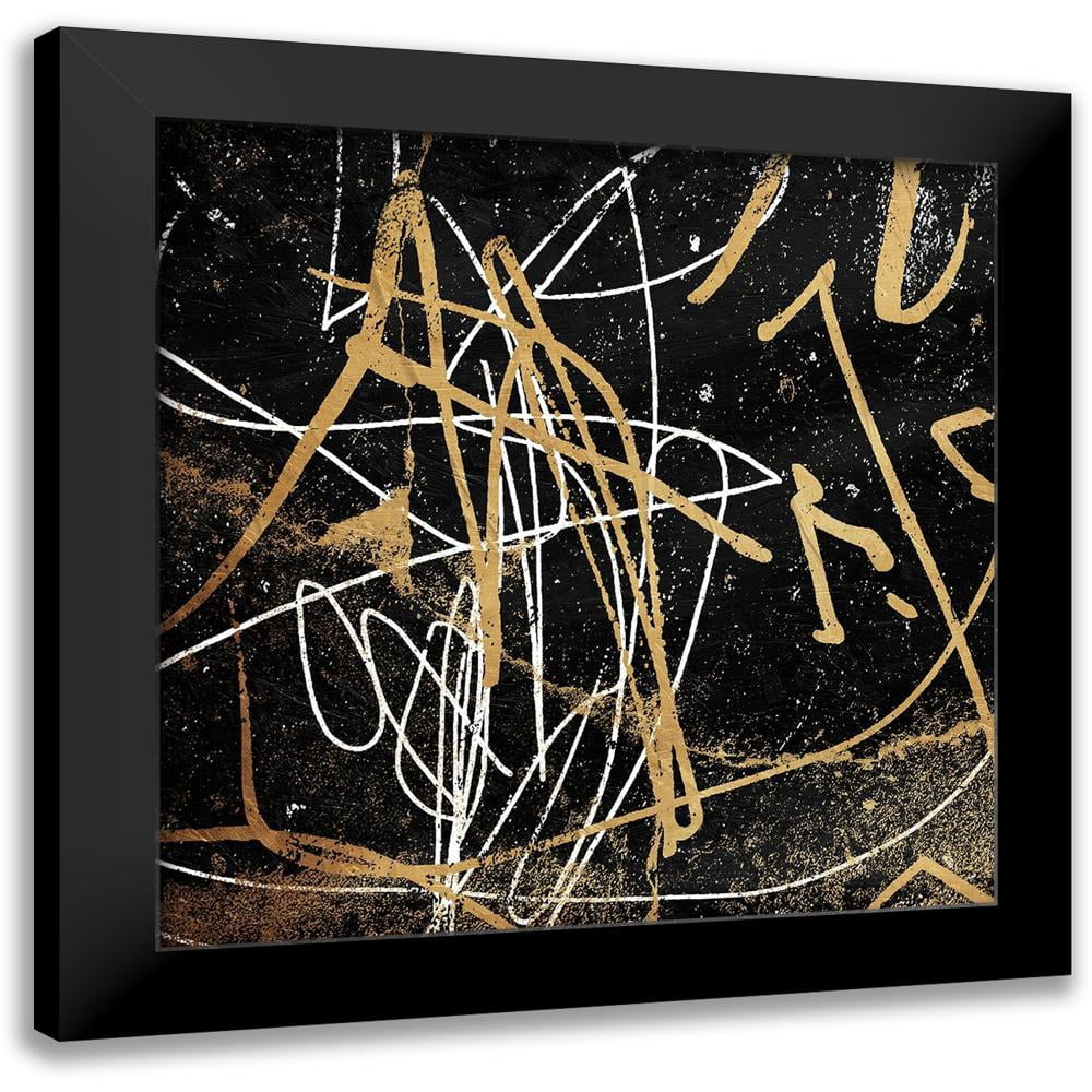 OnRei 15x15 Black Modern Framed Museum Art Print Titled - Chaos ...