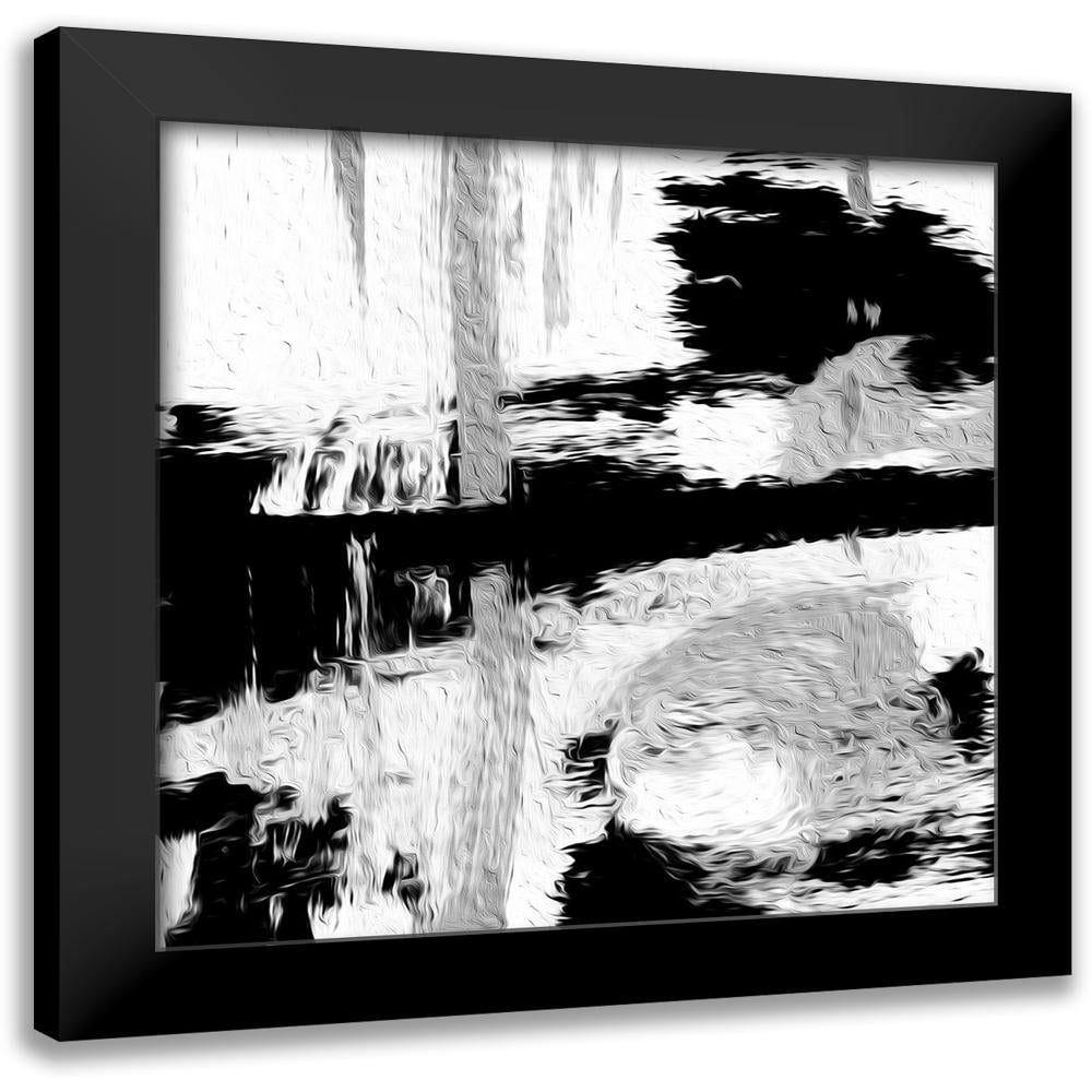 OnRei 15x15 Black Modern Framed Museum Art Print Titled - Cross ...