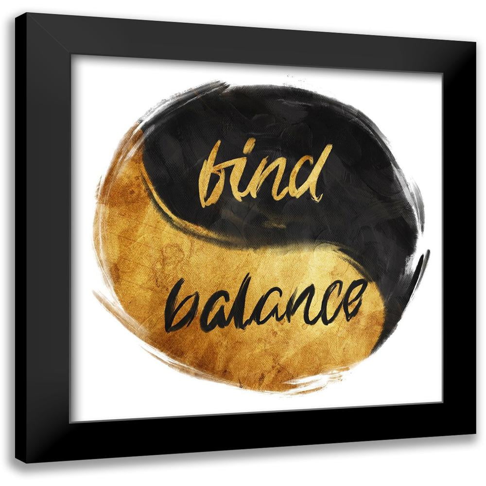 OnRei 15x15 Black Modern Framed Museum Art Print Titled - Find Balance ...