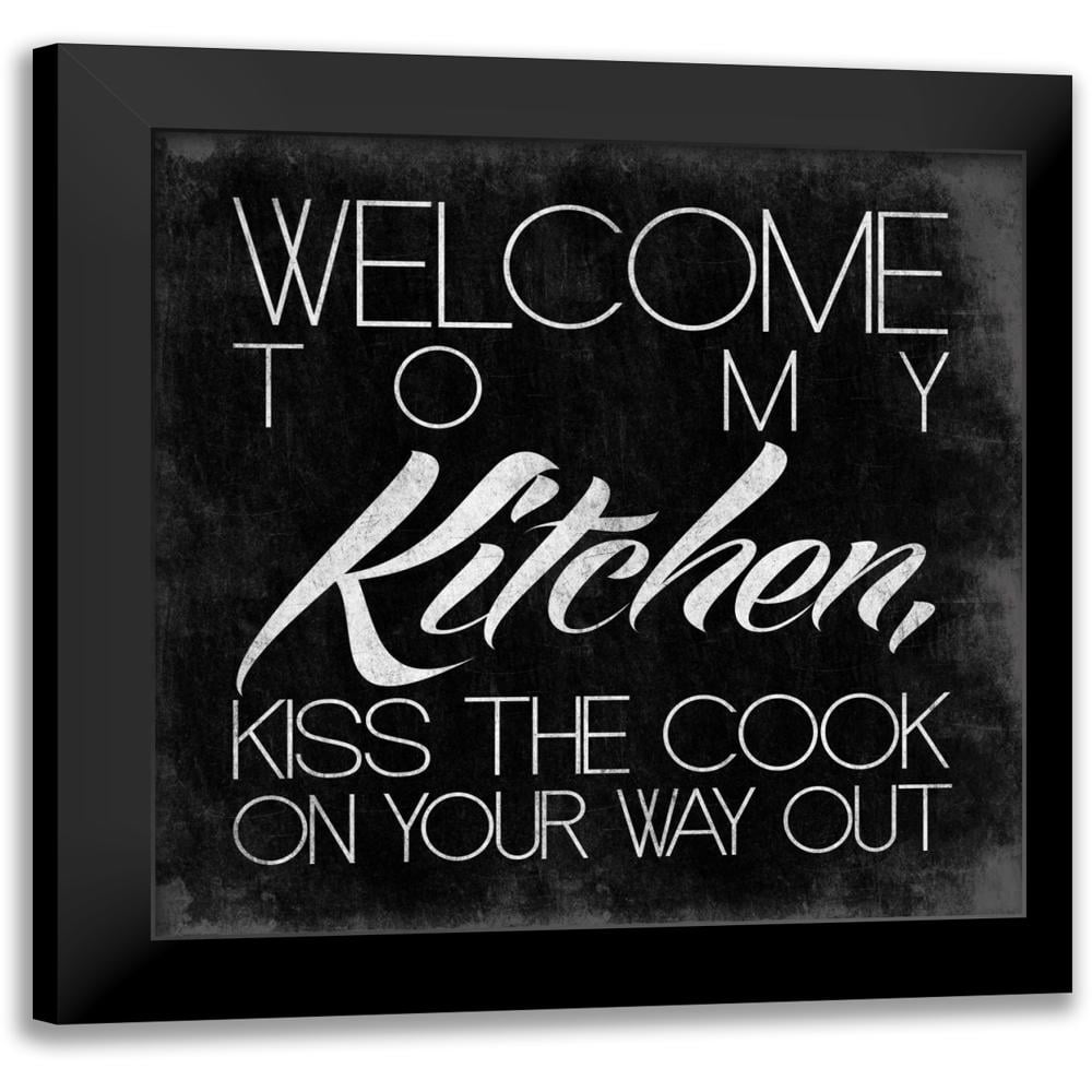 OnRei 15x15 Black Modern Framed Museum Art Print Titled - Kitchen ...
