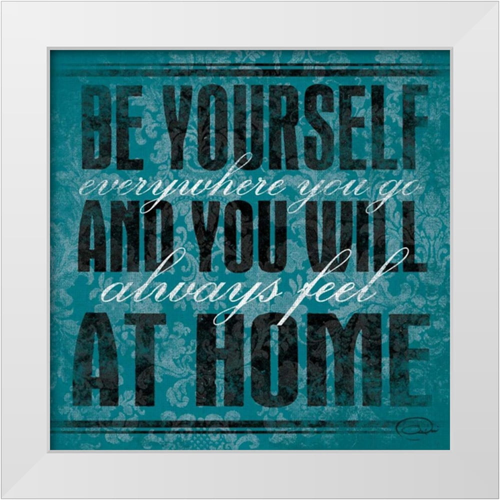 OnRei 15x15 White Modern Wood Framed Museum Art Print Titled - Be ...