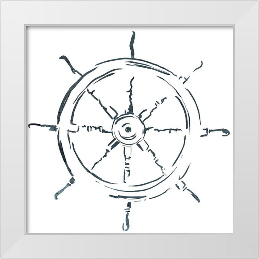 OnRei 15x15 White Modern Wood Framed Museum Art Print Titled - Simple ...