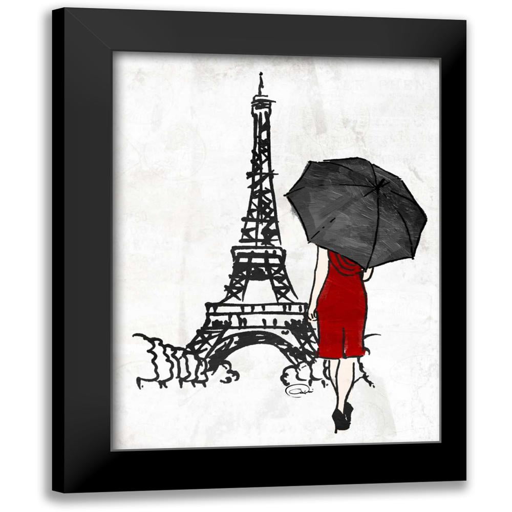 OnRei 15x18 Black Modern Framed Museum Art Print Titled - Inked Walk ...