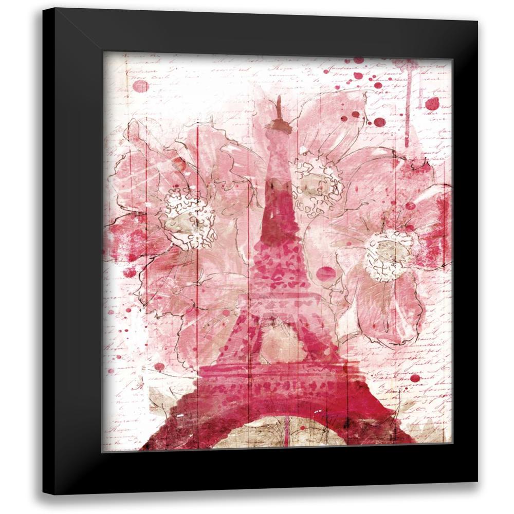 OnRei 15x18 Black Modern Framed Museum Art Print Titled - Paris Bloom ...