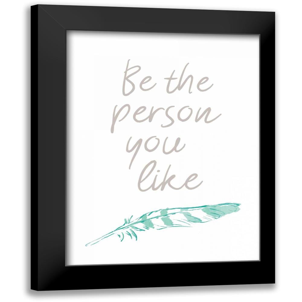 OnRei 15x18 Black Modern Framed Museum Art Print Titled - Person You ...