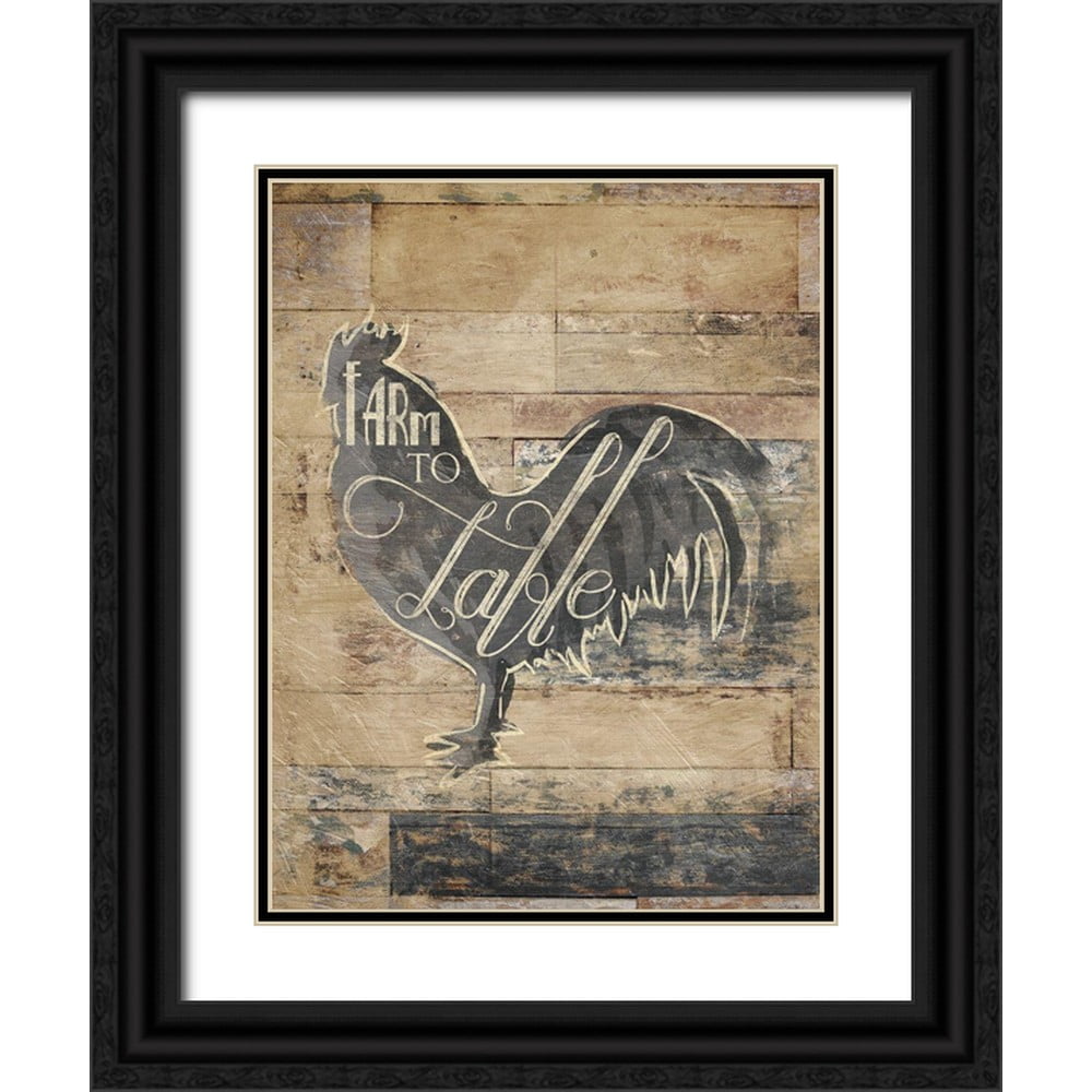 OnRei 15x18 Black Ornate Wood Framed with Double Matting Museum Art ...