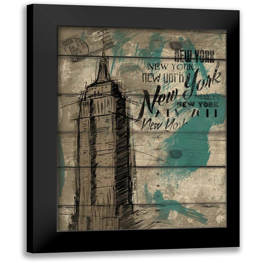 OnRei 19x24 Black Modern Framed Museum Art Print Titled - Natural New ...