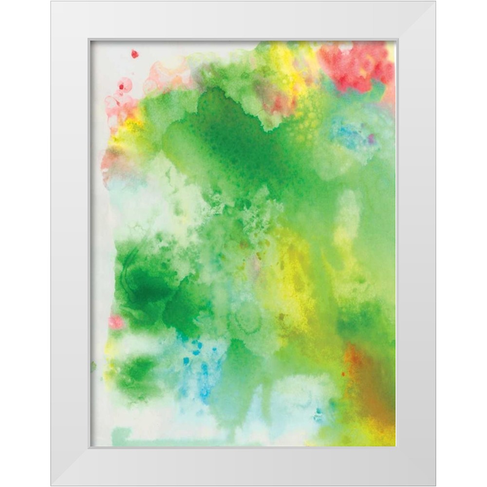 OnRei 19x24 White Modern Wood Framed Museum Art Print Titled - Little ...