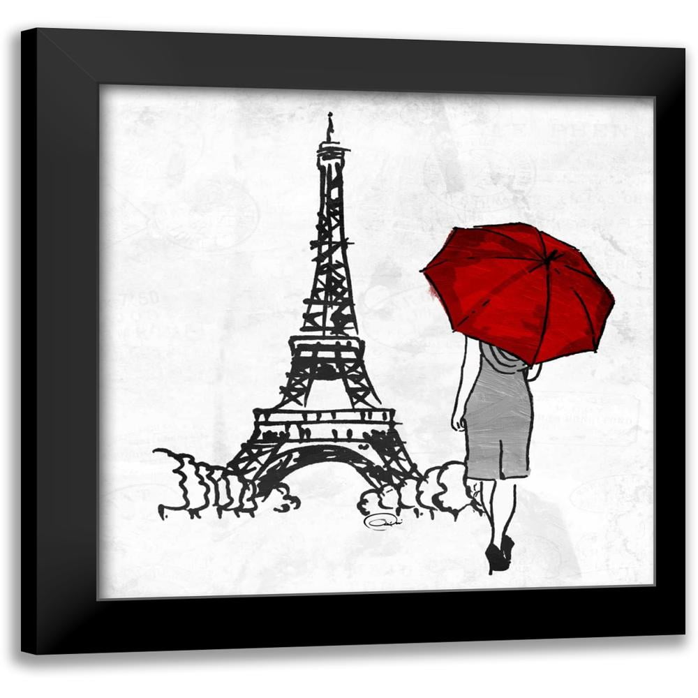 OnRei 20x20 Black Modern Framed Museum Art Print Titled - Inked Walk ...