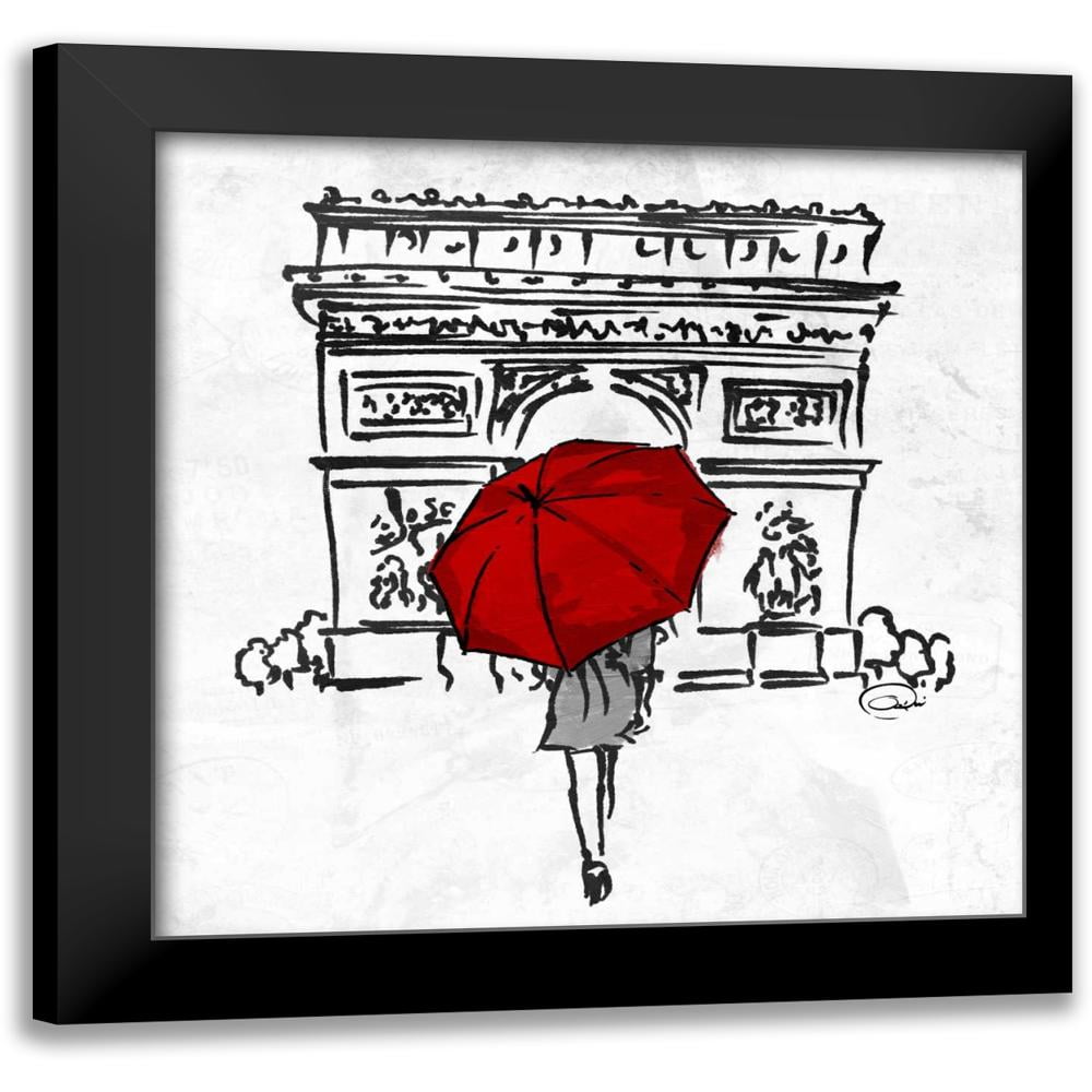 OnRei 20x20 Black Modern Framed Museum Art Print Titled - Inked Walk ...