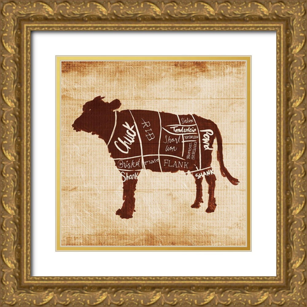 OnRei 20x20 Gold Ornate Wood Framed with Double Matting Museum Art ...