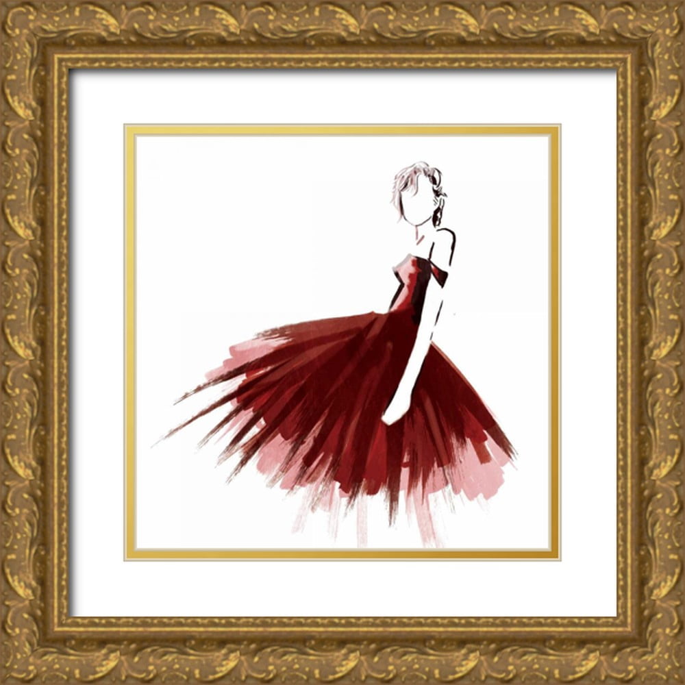 OnRei 20x20 Gold Ornate Wood Framed with Double Matting Museum Art ...