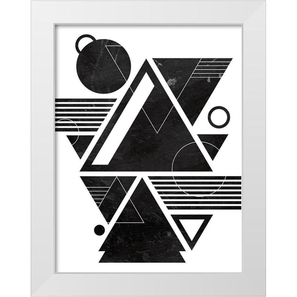 OnRei 25x32 White Modern Wood Framed Museum Art Print Titled - Future ...