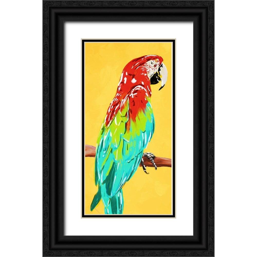 OnRei 9x14 Black Ornate Wood Framed with Double Matting Museum Art ...